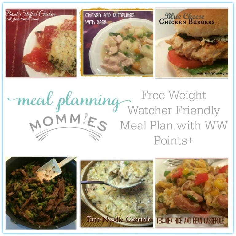 Free Weight Watcher Friendly Meal Plan and Grocery List #9